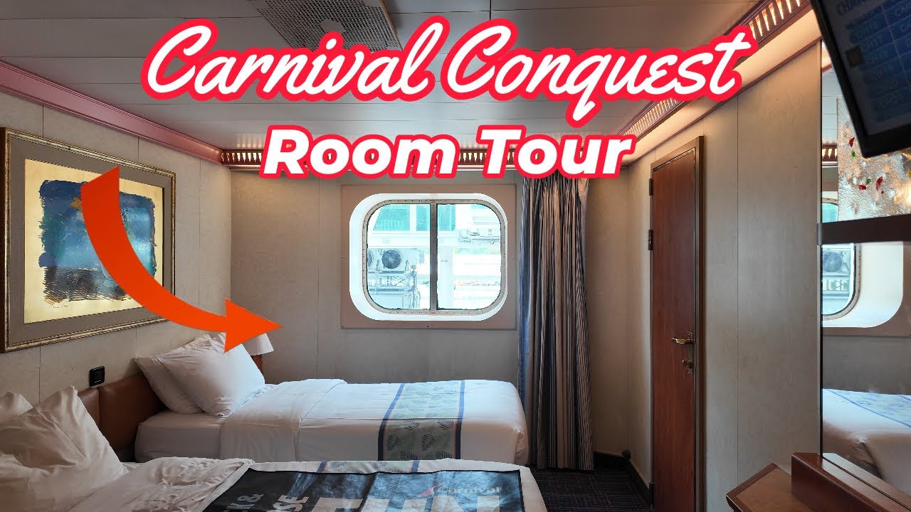CARNIVAL CONQUEST OCEAN VIEW ROOM TOUR/ROOM 2319 - YouTube
