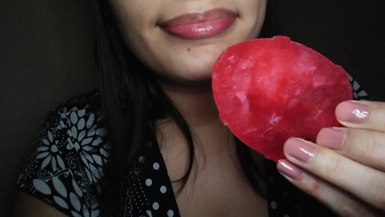ASMR Soft Ice || soft crunch || carbonated Ice - YouTube