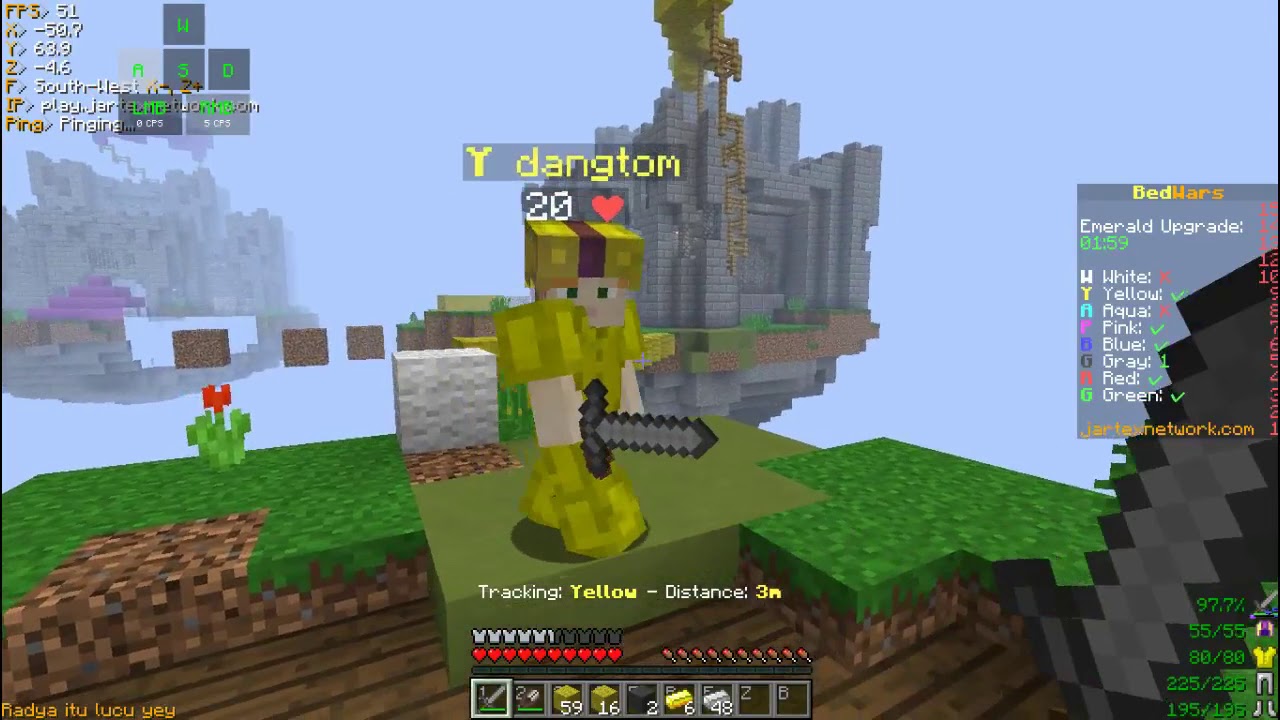 How to win bedwars in jartex server - YouTube
