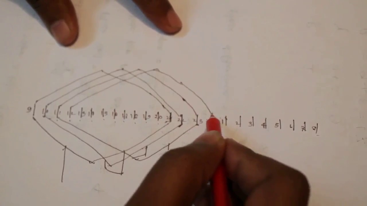 how to make three phase motor 2 pole chain rewinding diagram - YouTube