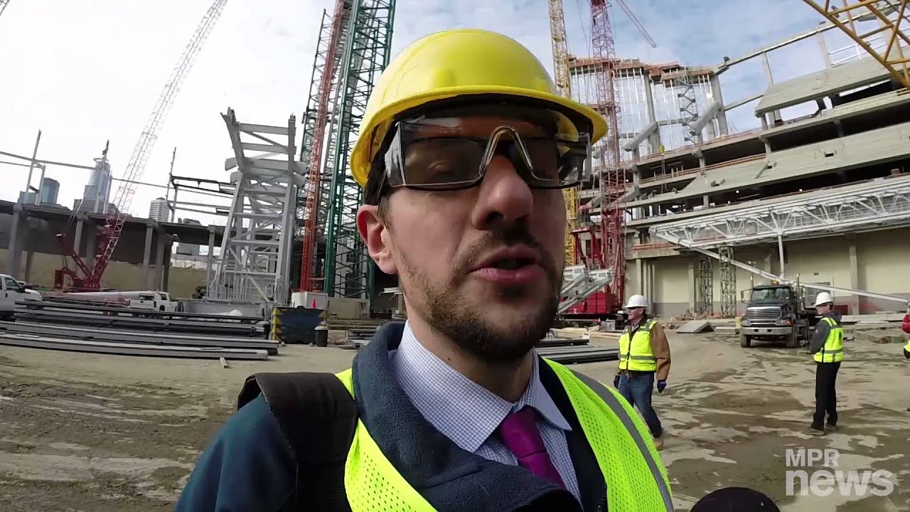 Tom Weber visits the new Vikings stadium - YouTube
