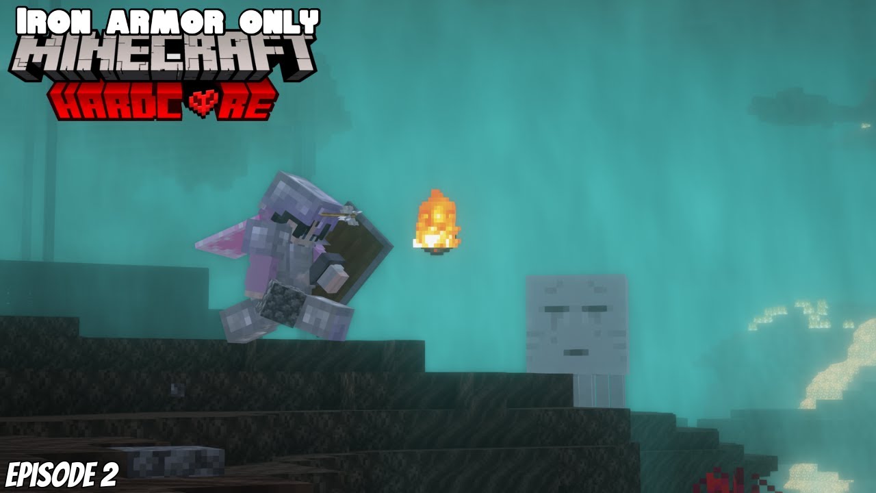 Close call in the nether!! | Iron armour hardcore Season 3 ep 2 ...