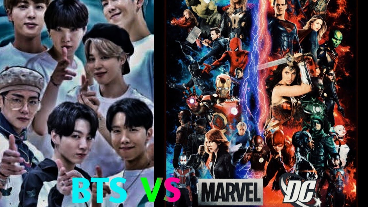 BTS vs super hero . Super hero edit part 1. #btsarmy #marvel # ...
