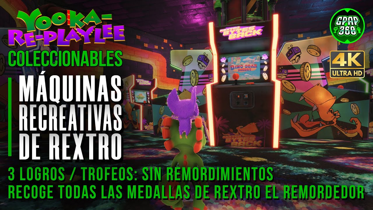 Yooka-Replaylee | Guía de TODAS las Máquinas recreativas y medallas de ...