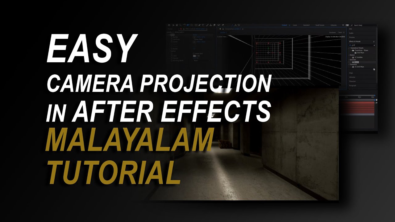 Easy Camera projection in After effects Malayalam Tutorial - YouTube