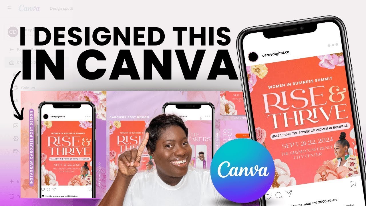 I DESIGNED THIS SOCIAL MEDIA POST in CANVA | HERE IS HOW I DESIGN in ...