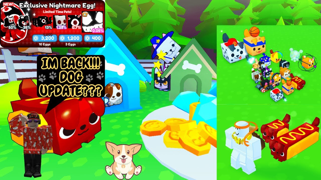 Pet Simulator X: But Its Only Dogs??? DOG UPDATE PET SIM X and IM BACK ...