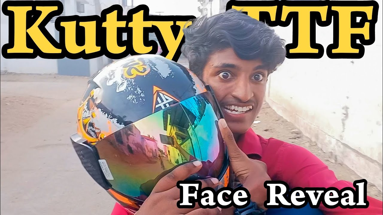 Kutty TTF Face Reveal..!!😱HELMET BROKEN💔 #soppusaman #kuttyttf #vlog # ...