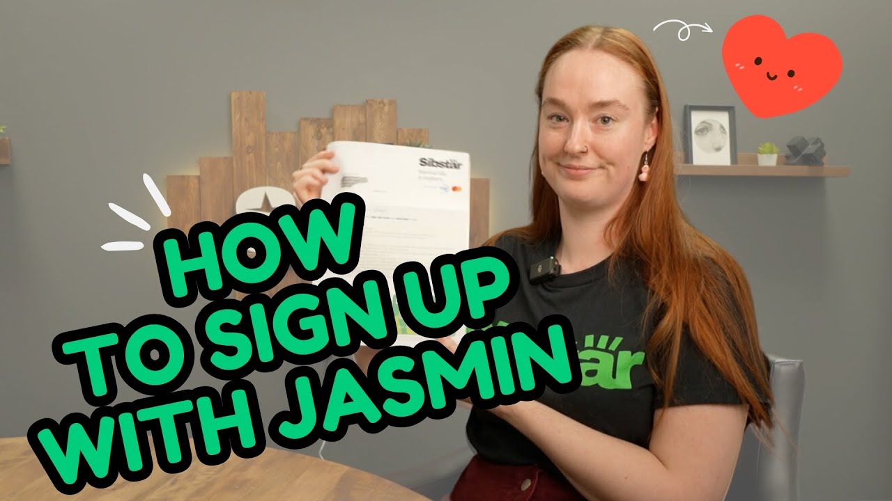 How to sign up for a Sibstar Card with Jasmin - YouTube