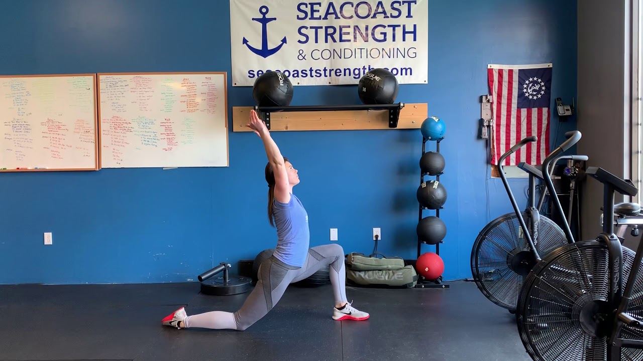 Crescent-Hamstring Stretch - YouTube