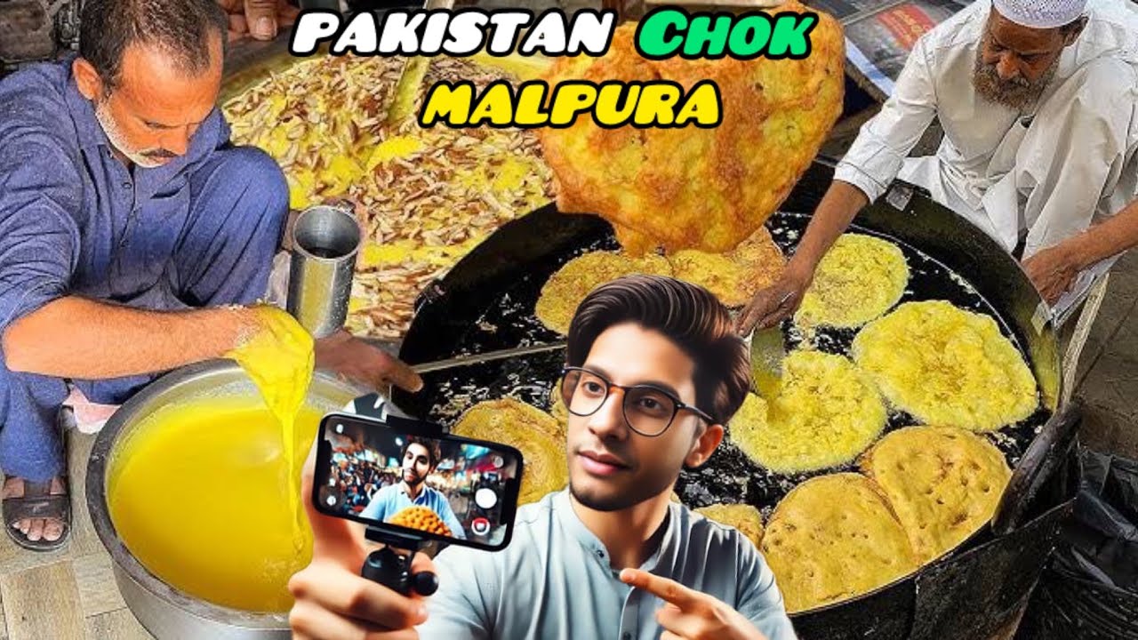 PAKISTAN CHOK - MALPURA - STREET FOOD PAKISTAN KARACHI - YouTube