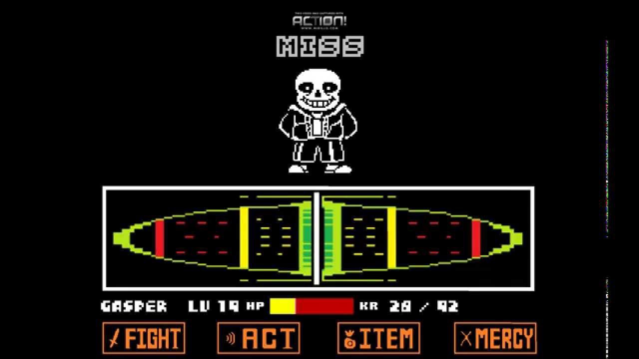 Undertale Genocide Run: Sans fight - YouTube