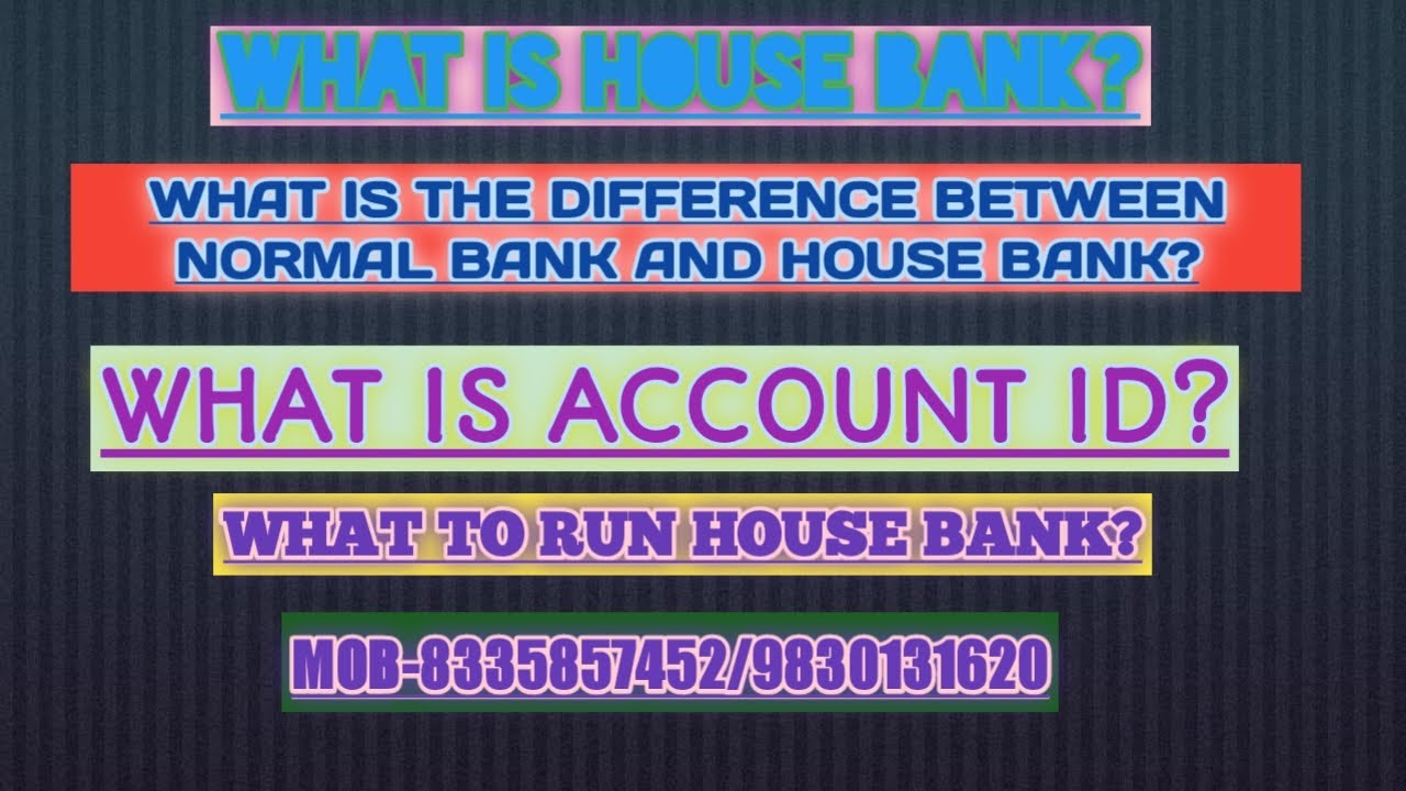 SAP HOUSE BANK | SAP FICO | SAP | SAP FICO Tutorial | - YouTube