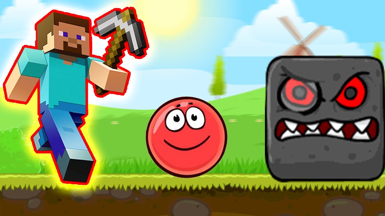 Red Ball 4 vs Minecraft - YouTube