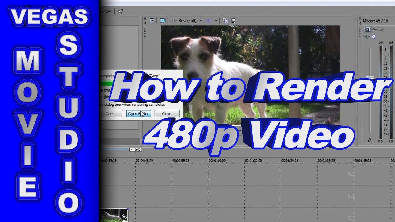 How to Render 480p Video using Vegas Movie Studio HD Platinum 11 *New ...