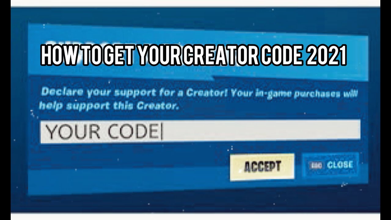 How to make a Fortnite support a creator code 2.0 2021 - YouTube