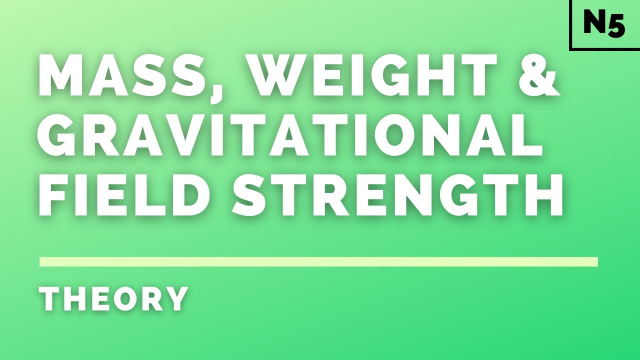 National 5 Physics | Space | Mass, Weight & Gravitational Field ...