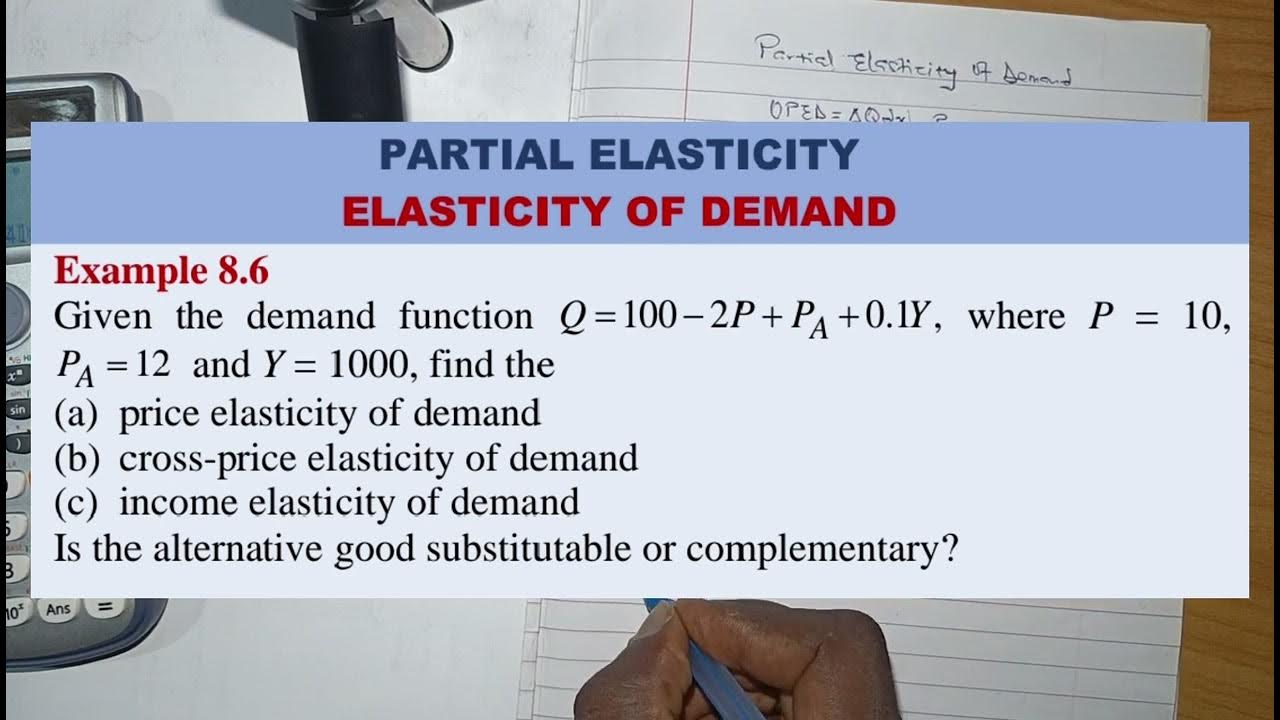 Partial Elasticity of Demand - YouTube