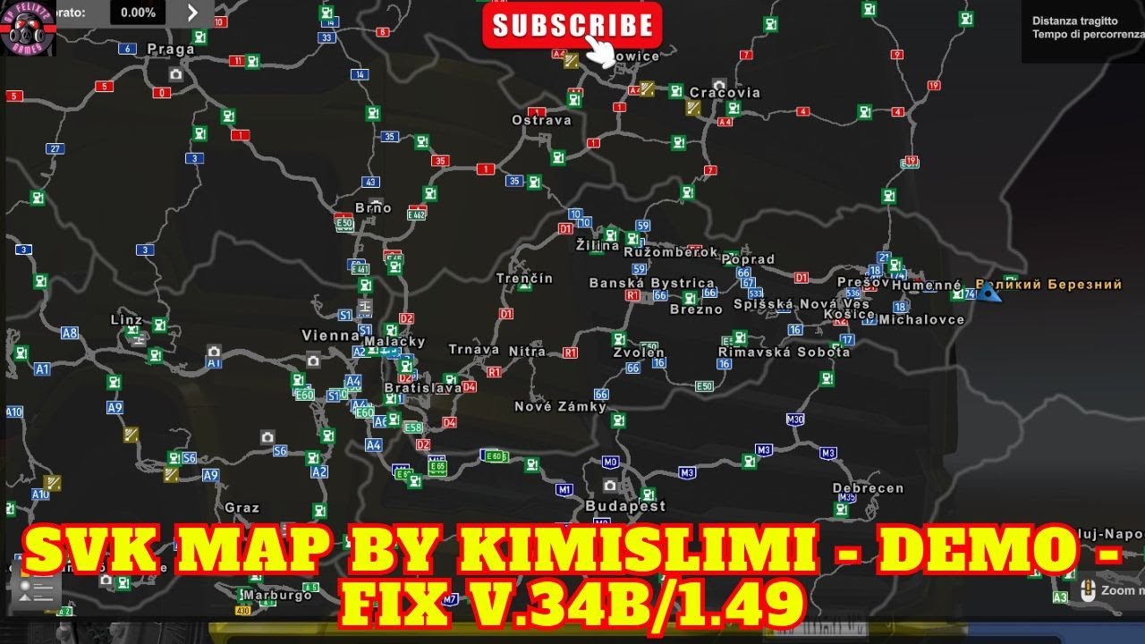 ETS2 1.49 - SVK MAP BY KIMISLIMI - DEMO - FIX V.34B 1.49 - YouTube