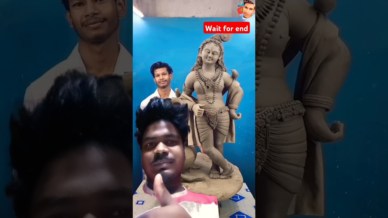 Makhan Chor krishna🥰 !! How to make clay krishna idols#makhanchor # ...