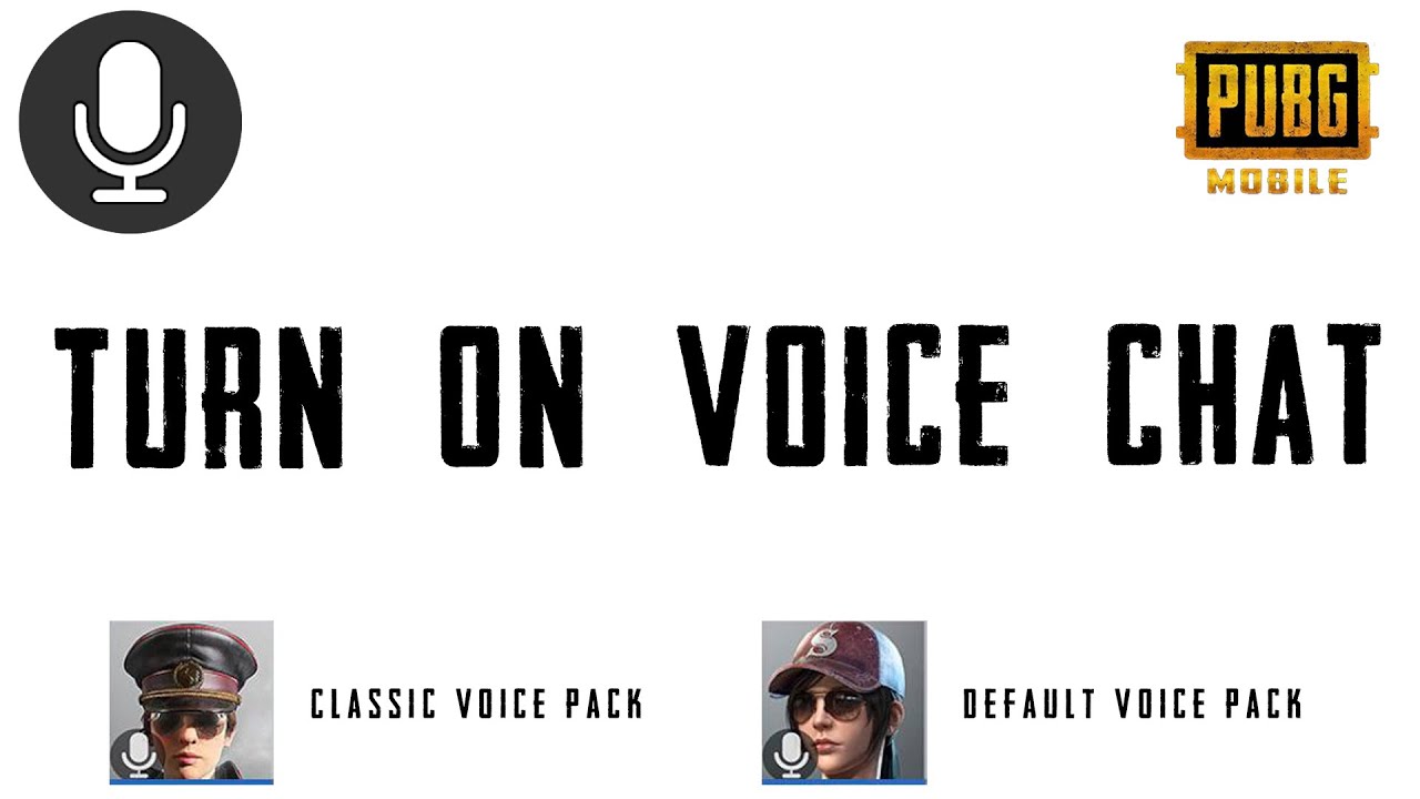 Turn On Voice Chat | Pubg Classic Voice Pack Sound Effect - YouTube