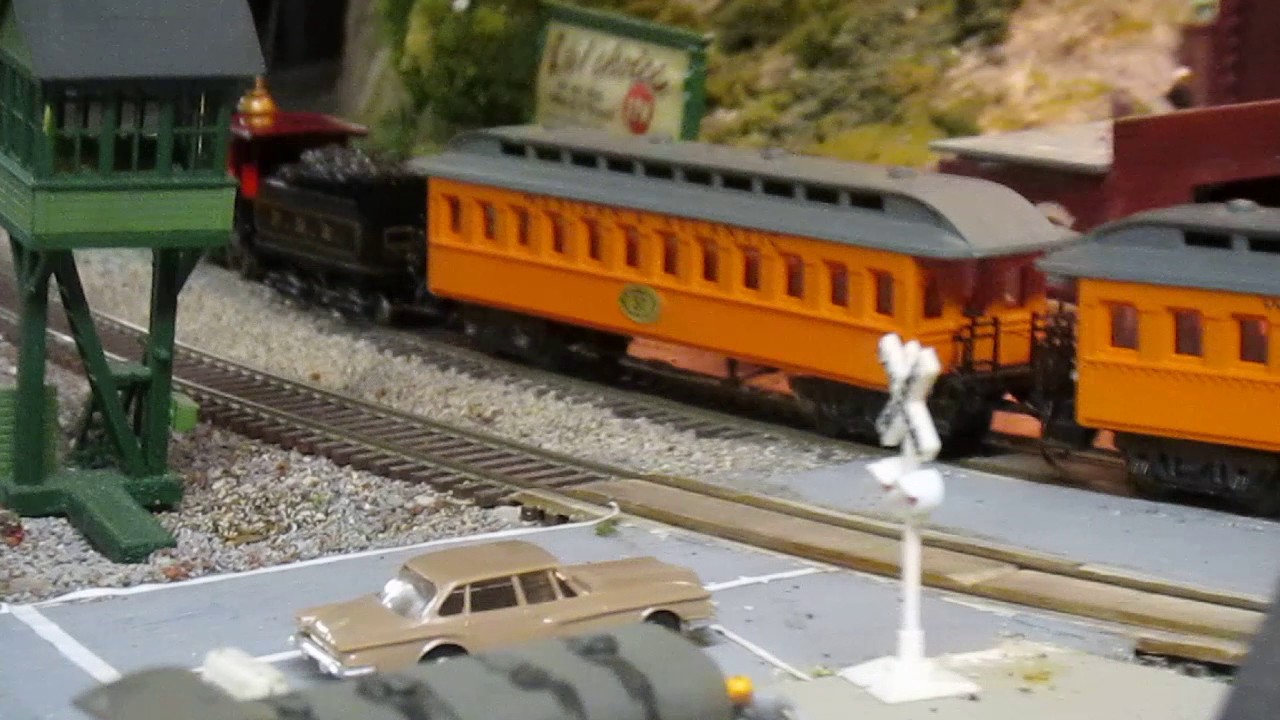 An old 1870's era American passenger train runby. - YouTube