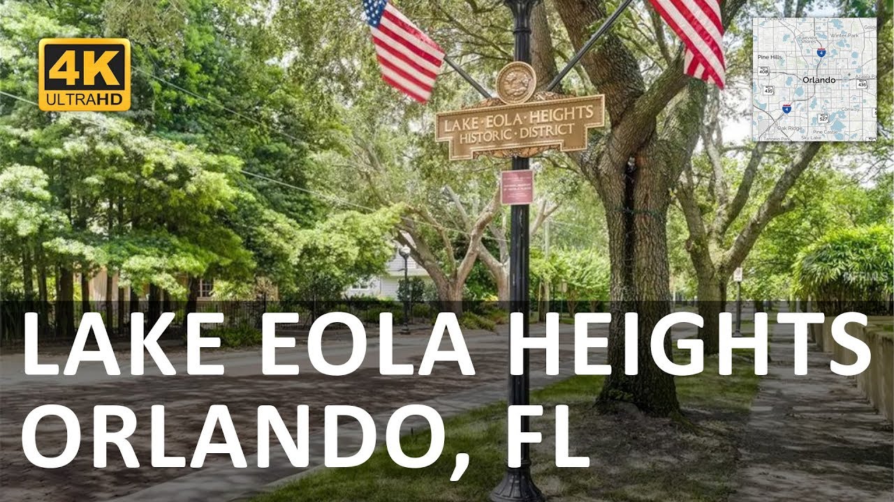 Driving around Lake Eola Heights in Orlando Florida (4k) - YouTube