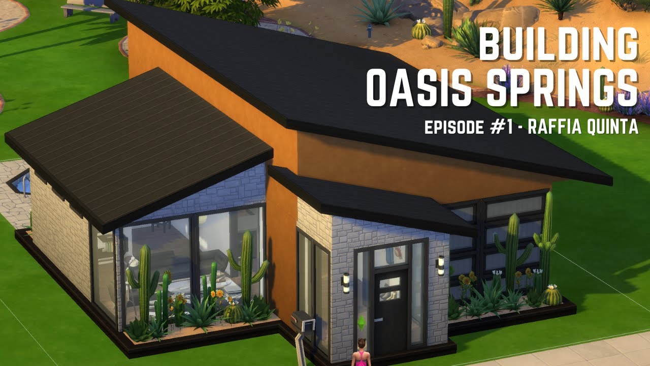 Building Oasis Springs - Episode #1 - The Sims 4 | Speed Build - BASE ...