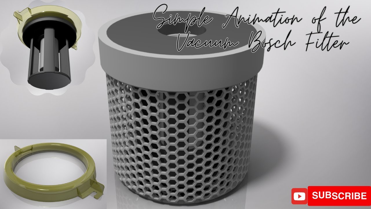Simple Animation of the Vacuum Bosch Filter, Autodesk Inventor Exploded ...