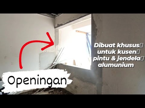 OPENINGAN KUSEN ALUMUNIUM ( PINTU & JENDELA ) Proyek Renovasi Rumah 2 ...