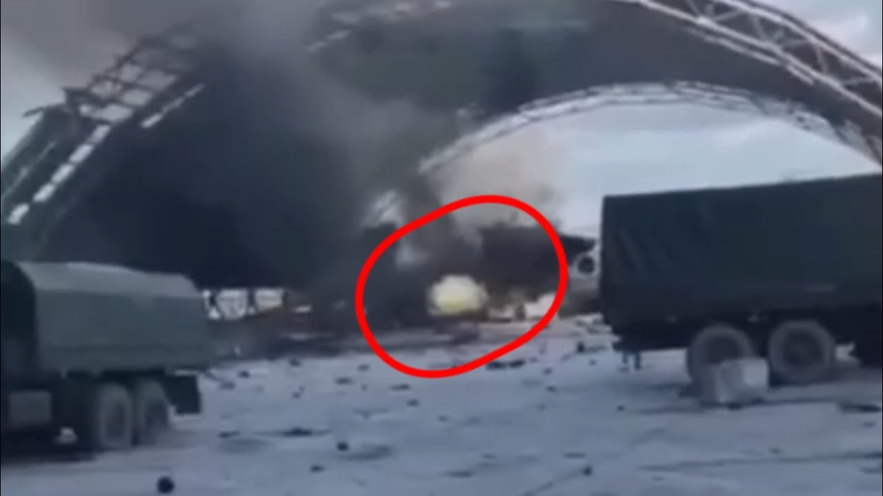A footage of a destroyed Antonov An-225 - YouTube
