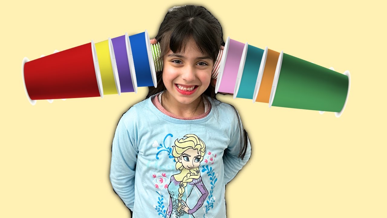 Cup stacking without using hands | Speed Stacks | Party Game for kids # ...