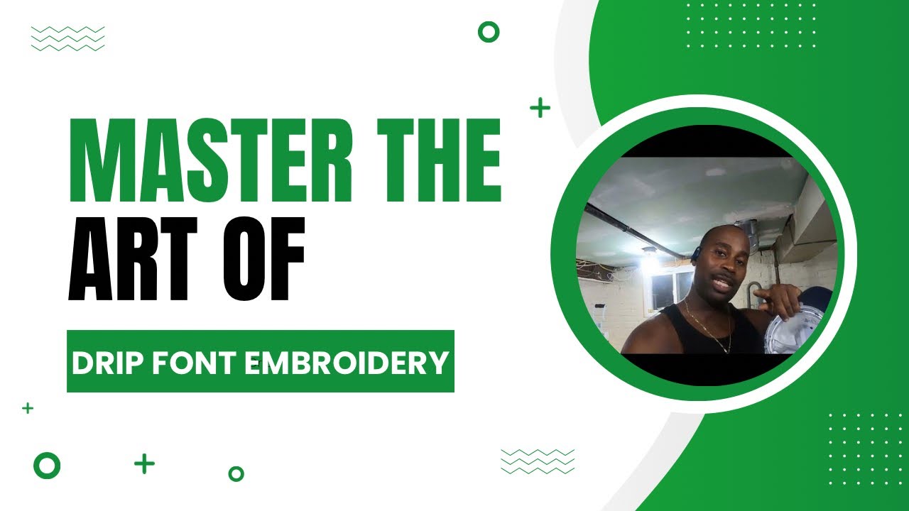 Master the Art of Drip Font Embroidery Hats - YouTube