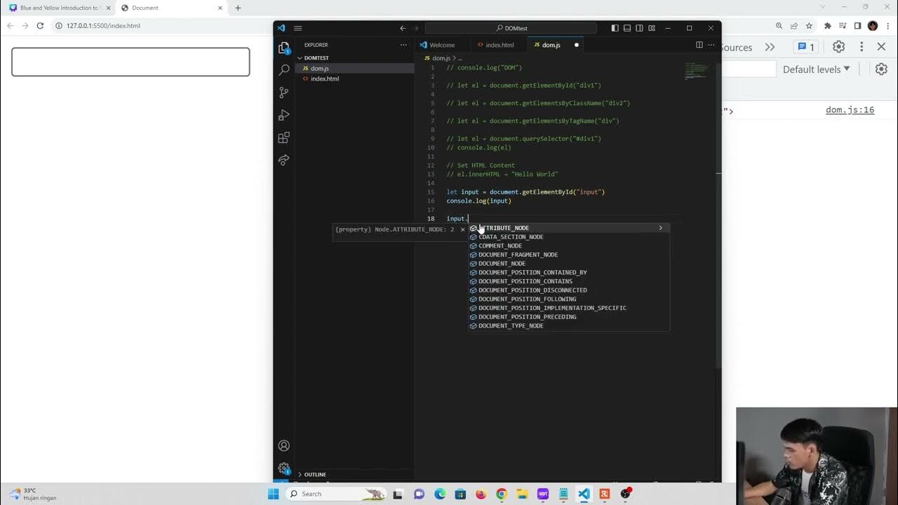 DOM Manipulation Changing HTML Elements - YouTube
