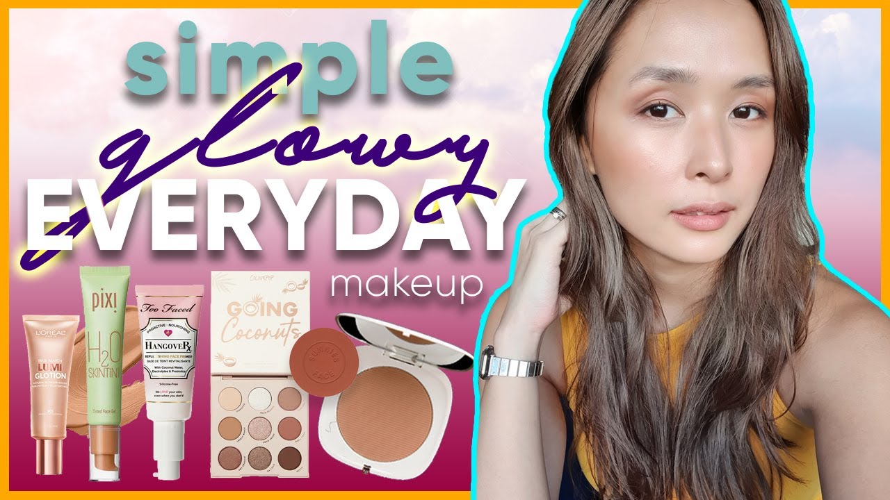 Easy Simple Glowy Everyday Makeup Tutorial + Local Makeup Dupes [Eng ...