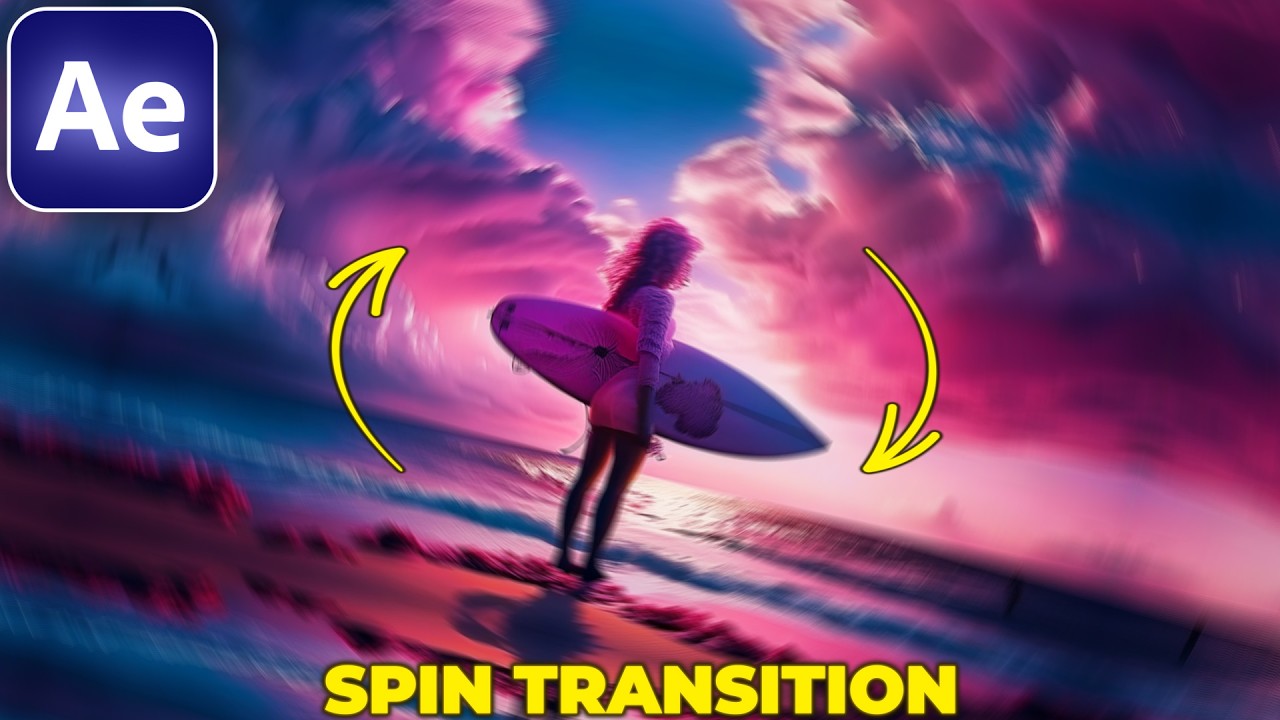 ROTATION TRANSITION in After Effects | SPIN TRANSITION - YouTube