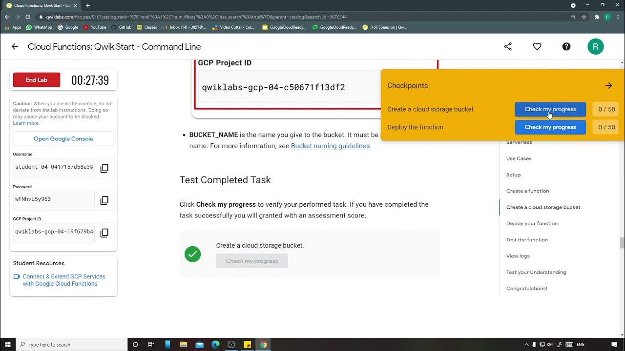Cloud Functions: Qwik Start - Command Line | Qwiklabs [GSP080] - YouTube