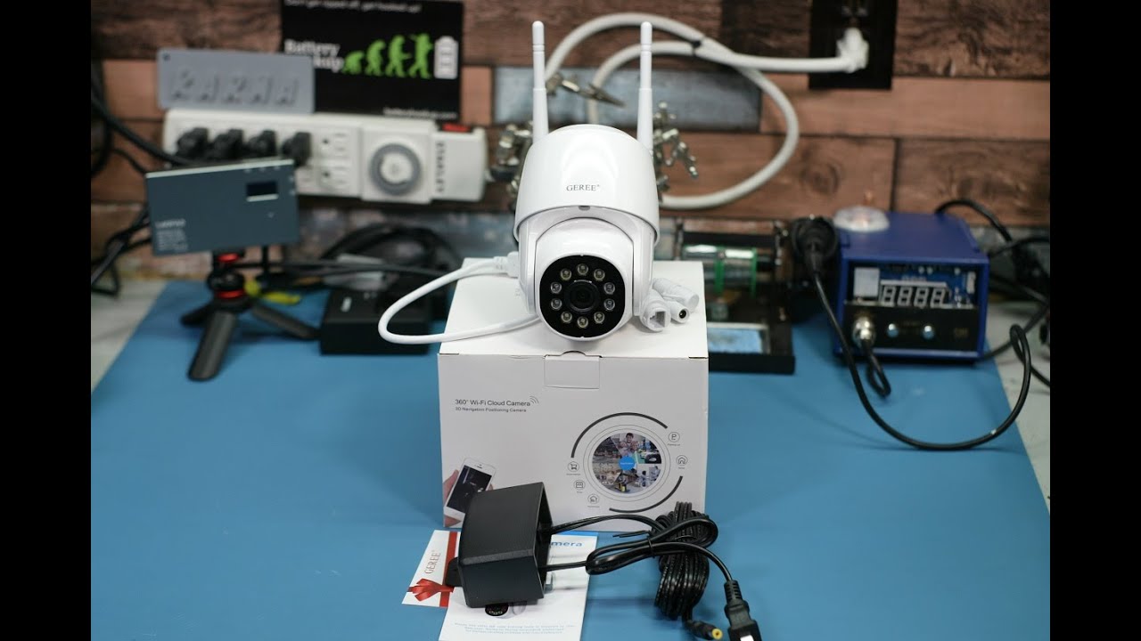 GEREE Security Camera ptz Compatible with Alexa*review* - YouTube