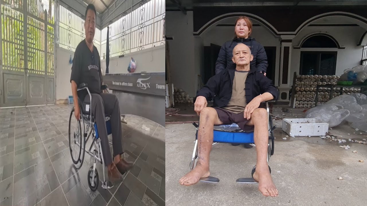 Biết Được Bố Vợ Mí Hải Gẫy Chân _ Anh Hoàng Ở Hà Nội Đã Gửi Tặng Xe Lăn ...