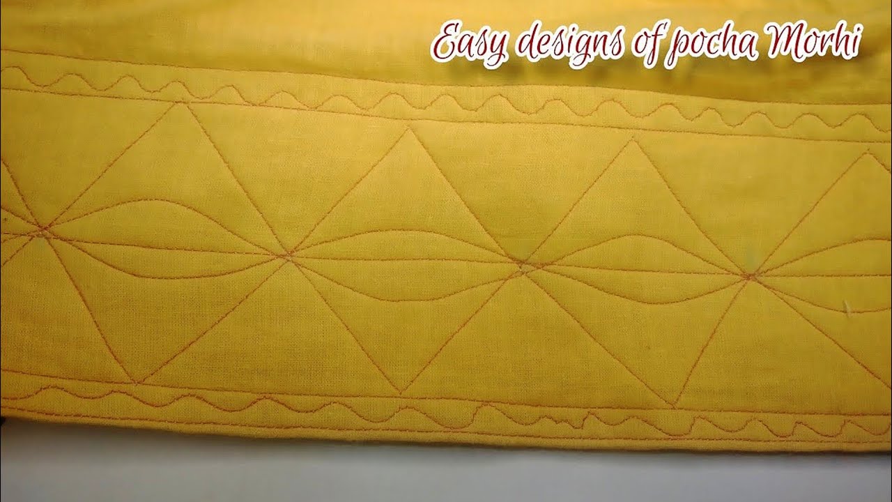 easy and simple pocha design new #latestpochadesign #pochakadesign # ...