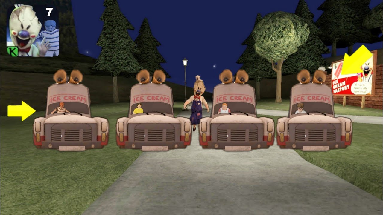 Ice Scream 7: Everyone Uses The Van To Escape From The Factory ...