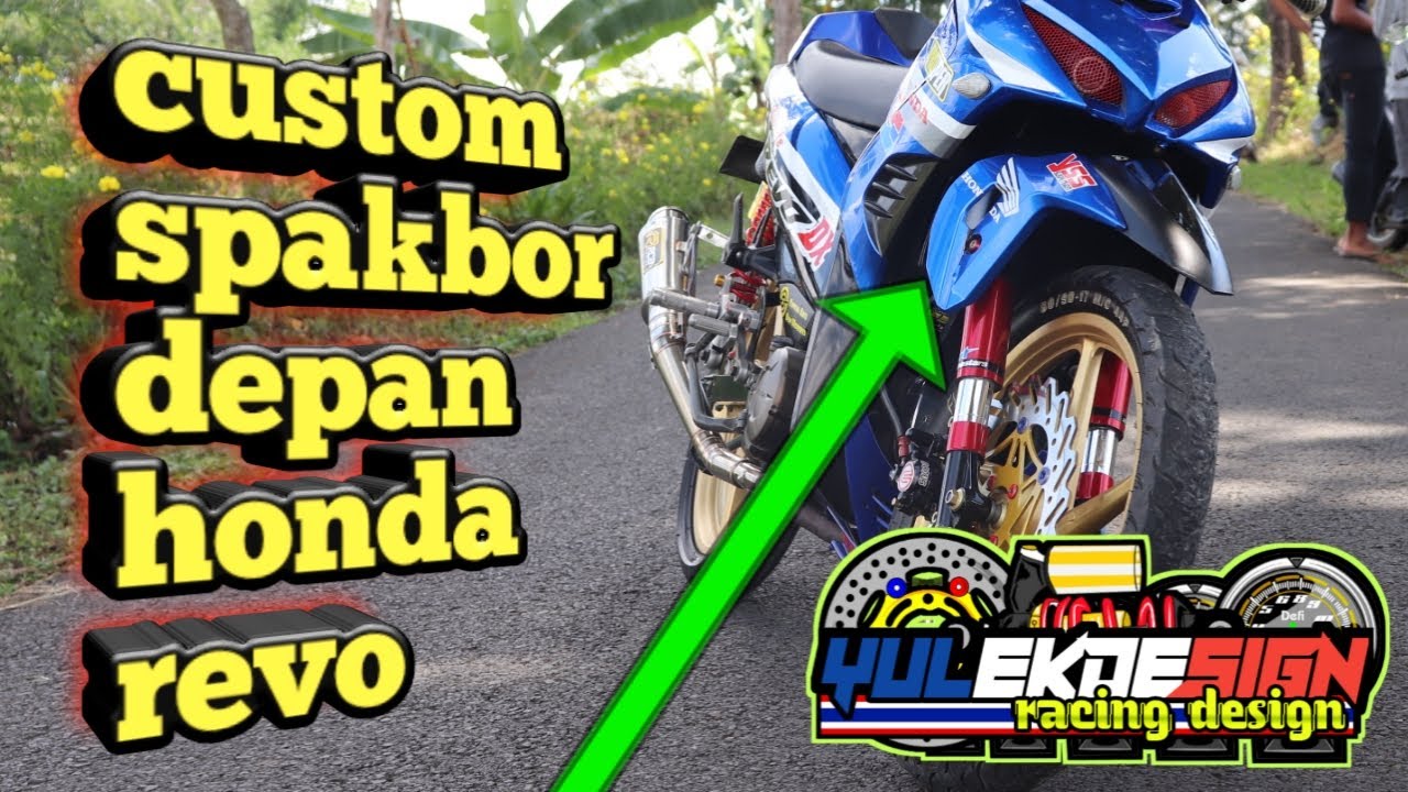 Custom spakbor depan motor absolute revo || tutorial || modifikasi ...