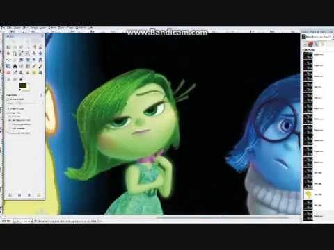 Pixar 2D Animation Style Comparison Inside Out SpeedGIMP - YouTube