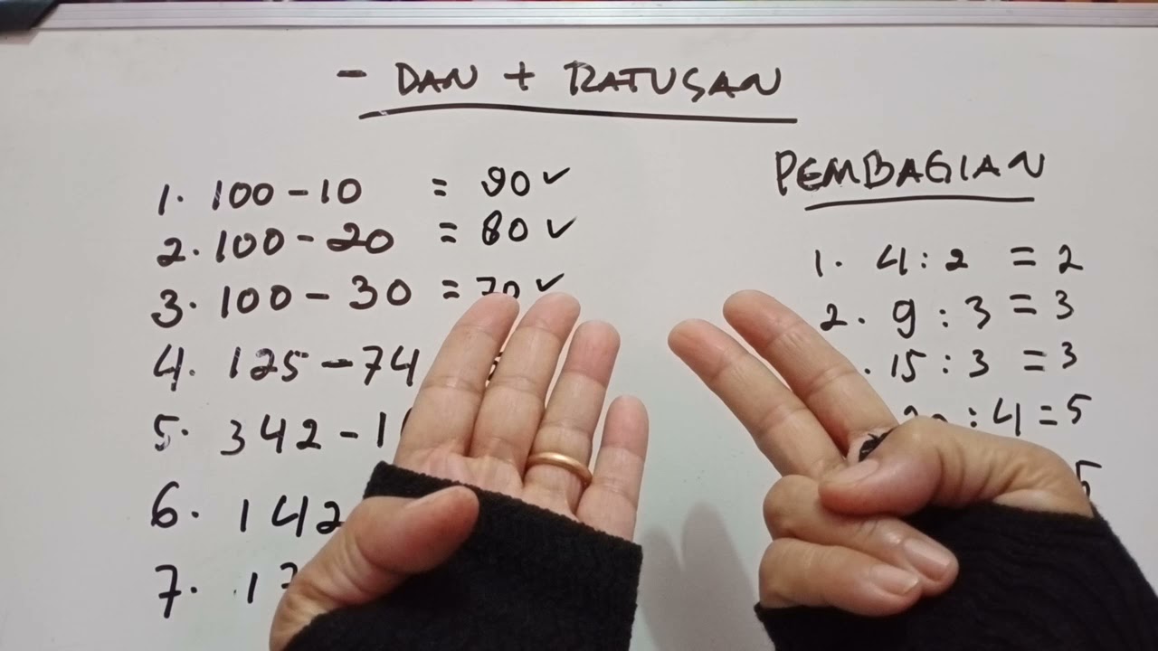Tambahan dan Pengurangan Ratusan Jarimatika. - YouTube