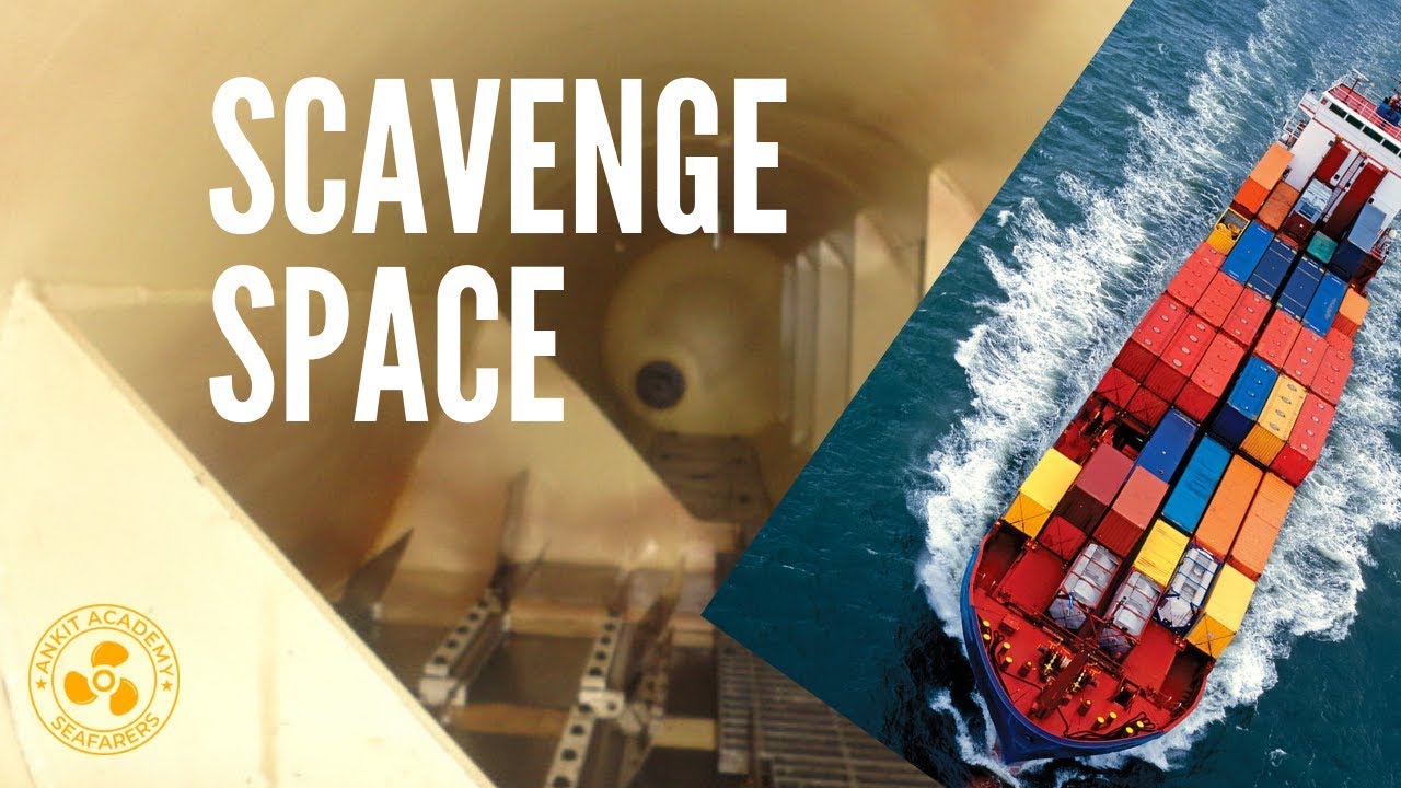 Scavenge Space of Main Engine | Flaps, Relief Valve, Sensor, Door etc ...
