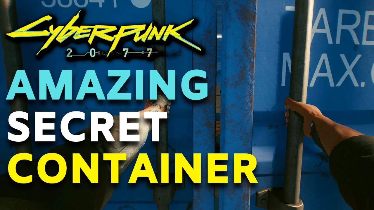 Cyberpunk 2077 - Amazing Secret CONTAINER! Filled With Armors ...