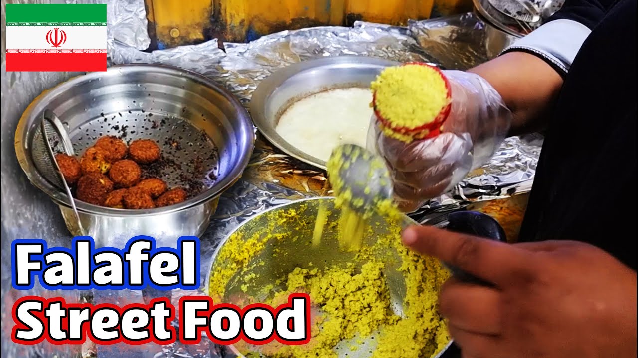 Iranian Falafel | Best street food vlog in Iran 2022 - YouTube