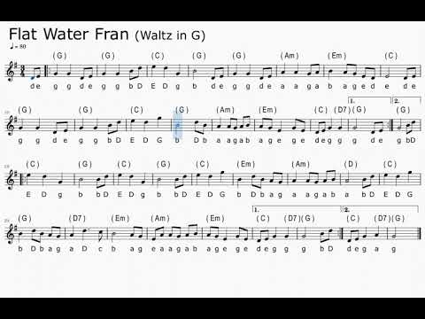 Flatwater Fran (waltz) on The Session