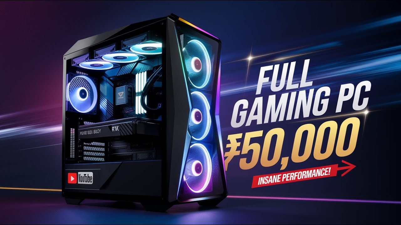 Best ₹50,000 Gaming PC Build ⚡ RTX 3050 Power & Unbeatable Performance ...