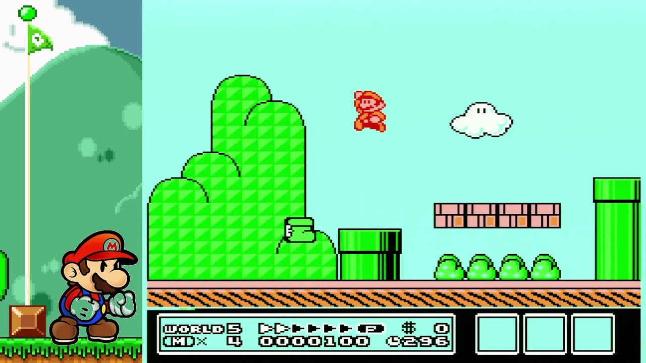 (SMB3) Stage 5-3 -294- 2nd room pipe! - YouTube